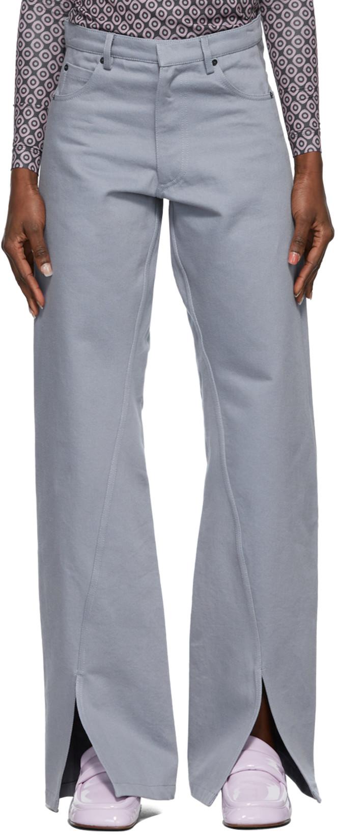 Blue Wrangler Edition Reverse Jeans by BIANCA SAUNDERS | jellibeans