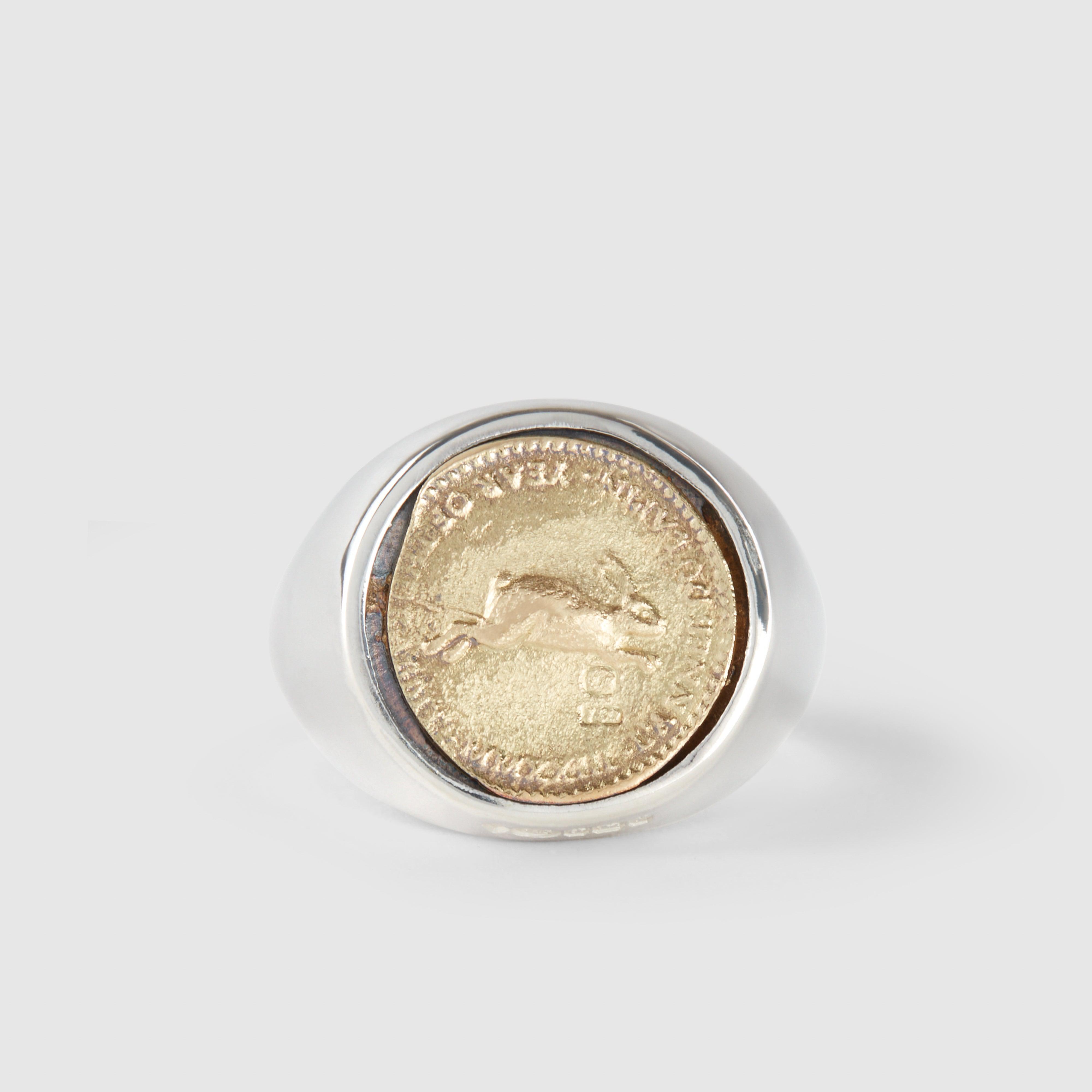 Bunney - DSM Exclusive Year of the Rabbit Coin Signet Ring - (Silver ...