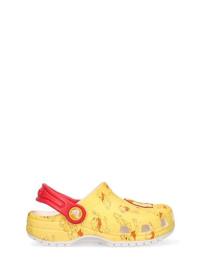 Winnie The Pooh print rubber crocs by CROCS | jellibeans