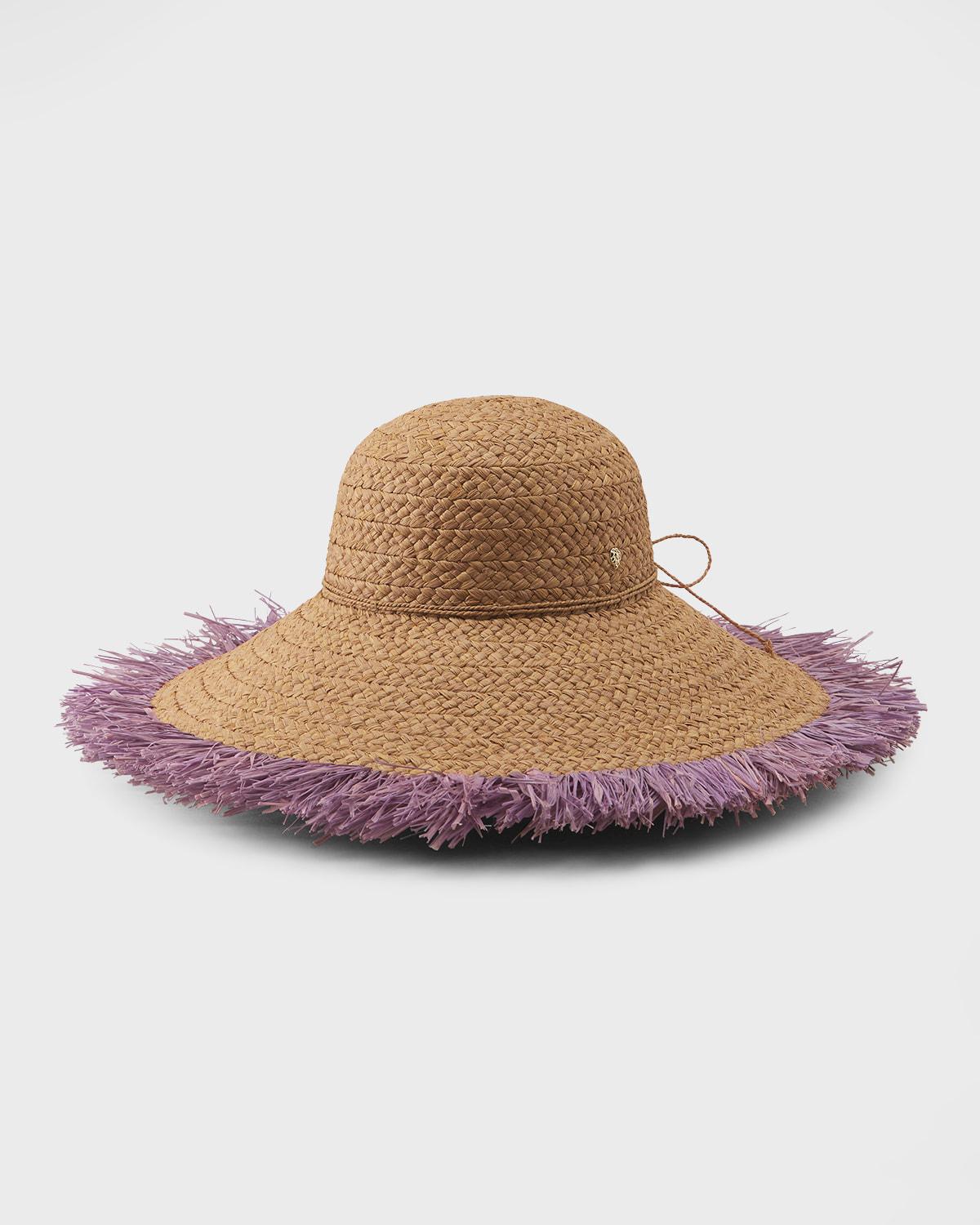 Braided Raffia Fringe Large Brim Hat by HELEN KAMINSKI | jellibeans