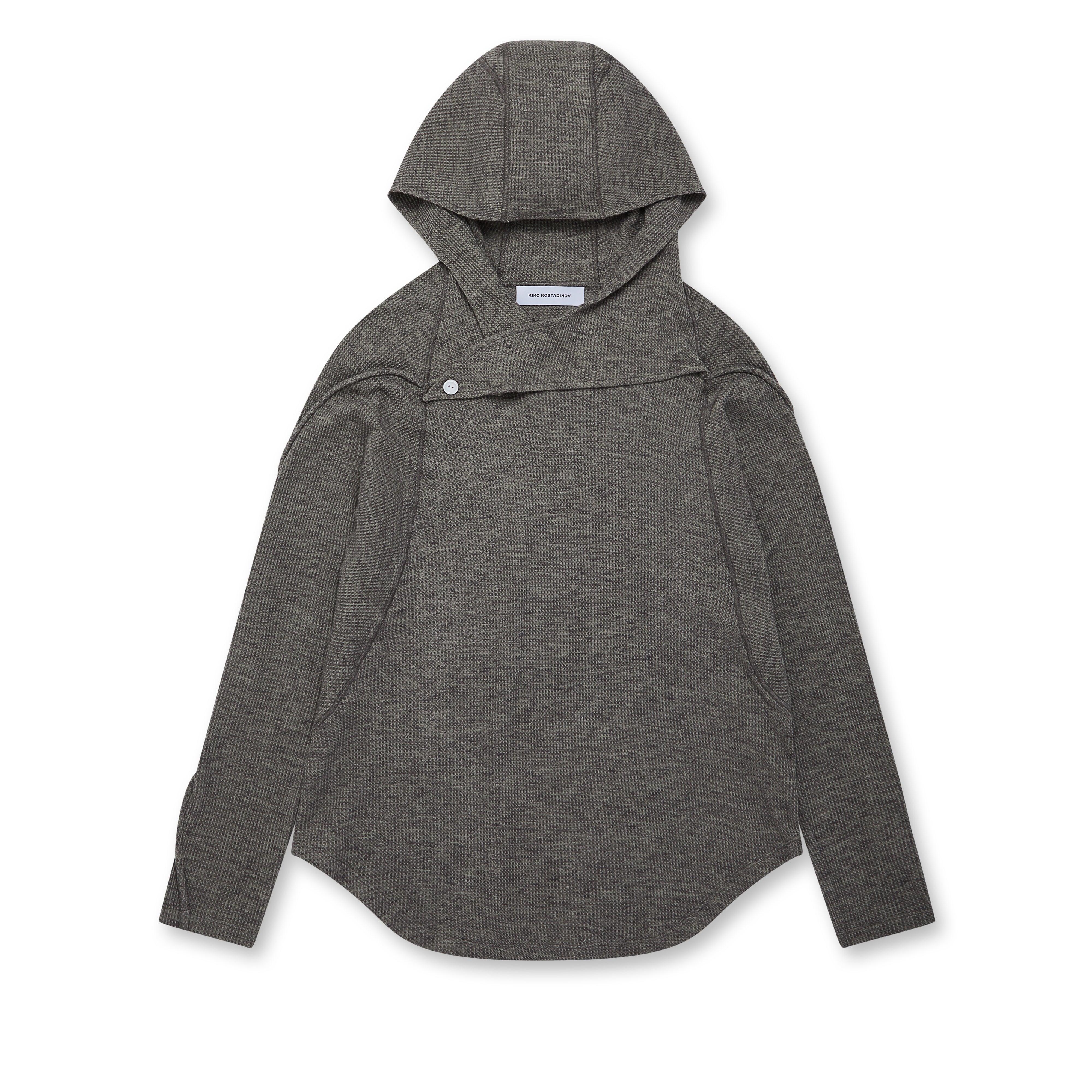 Kiko Kostadinov - Men's Solon Hooded Top - (Ash Grey) by KIKO ...