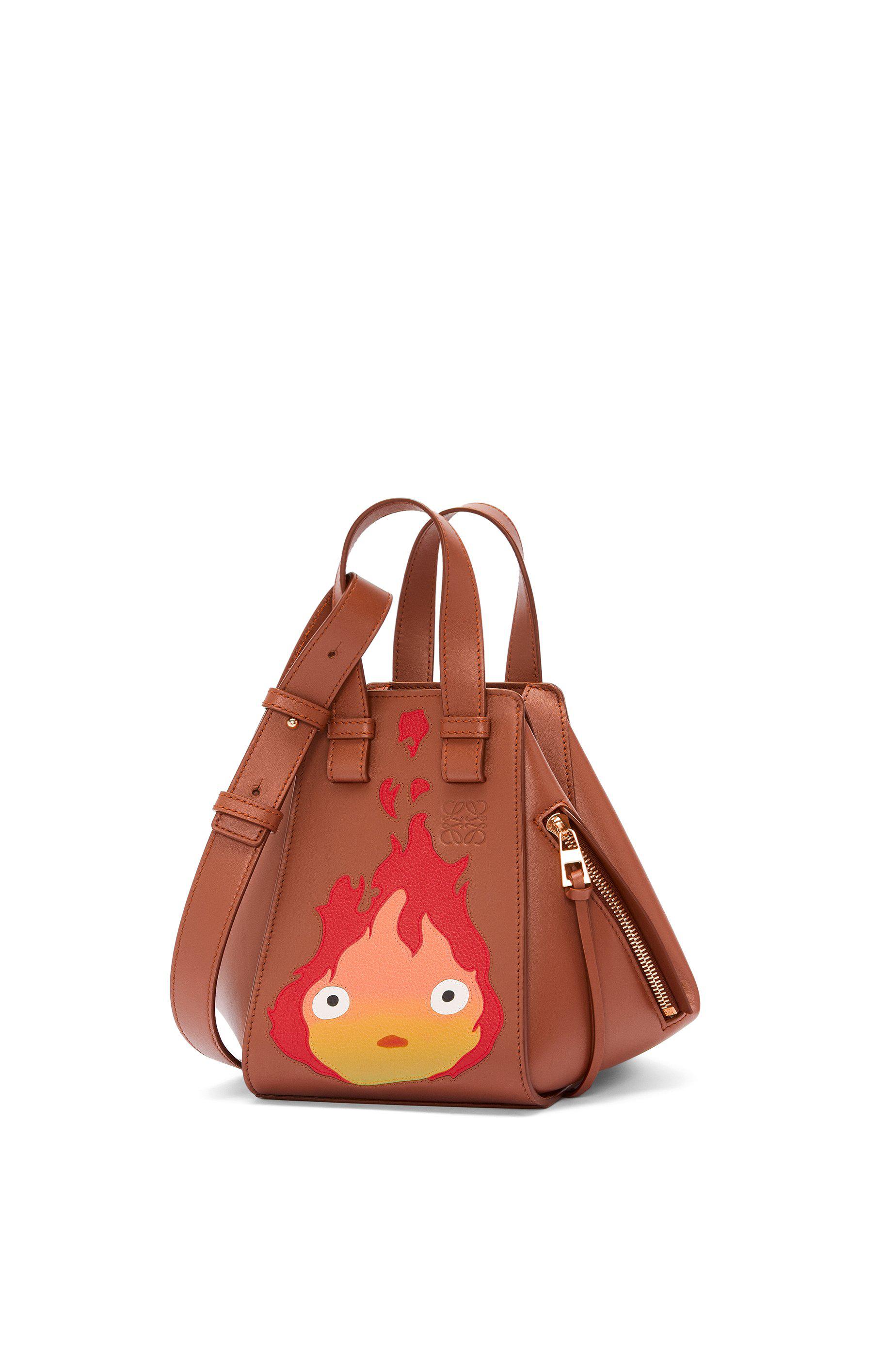 Calcifer Hammock compact bag in satin calfskin by LOEWE | jellibeans