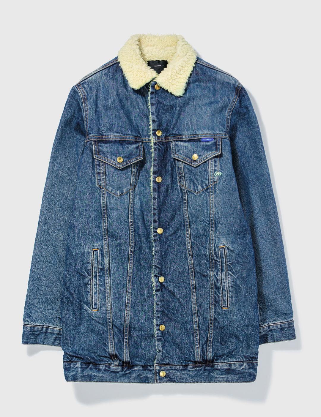 MADNESS SHEARLING DENIM JACKET by MADNESS | jellibeans