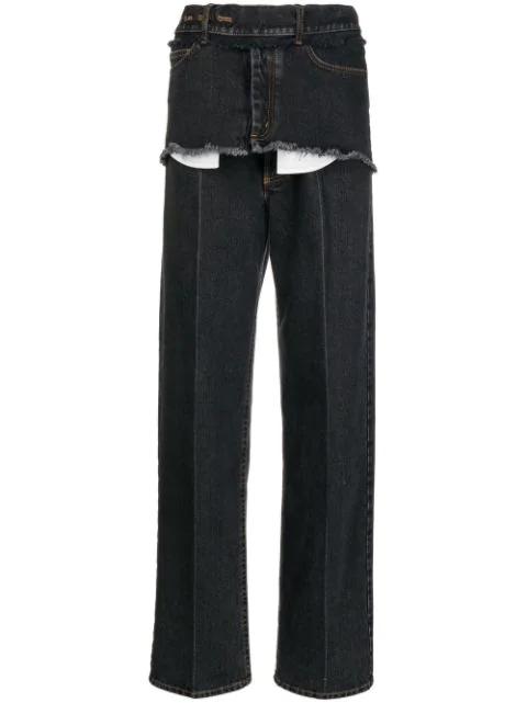 disconnected raw-cut jeans by MERYLL ROGGE | jellibeans