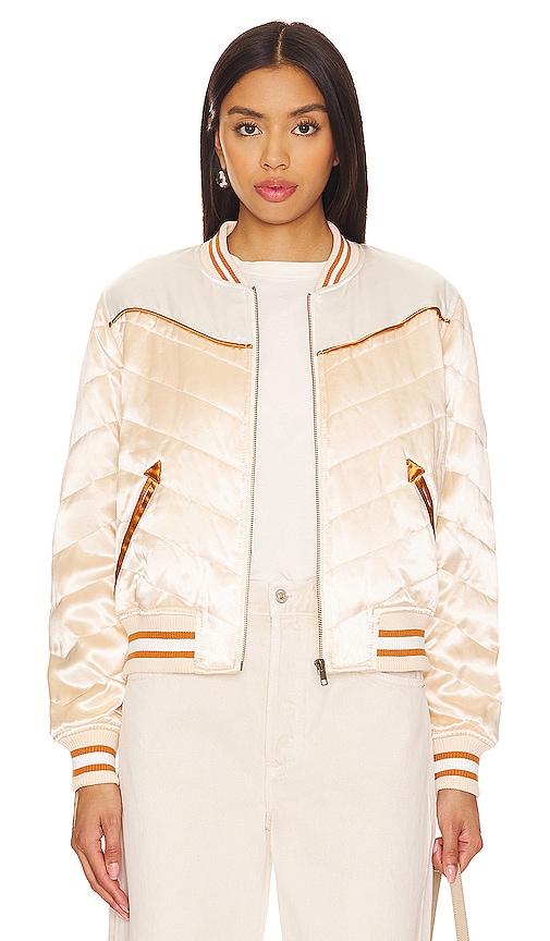 MOTHER The Flying Colors Jacket in Metallic Neutral by MOTHER | jellibeans