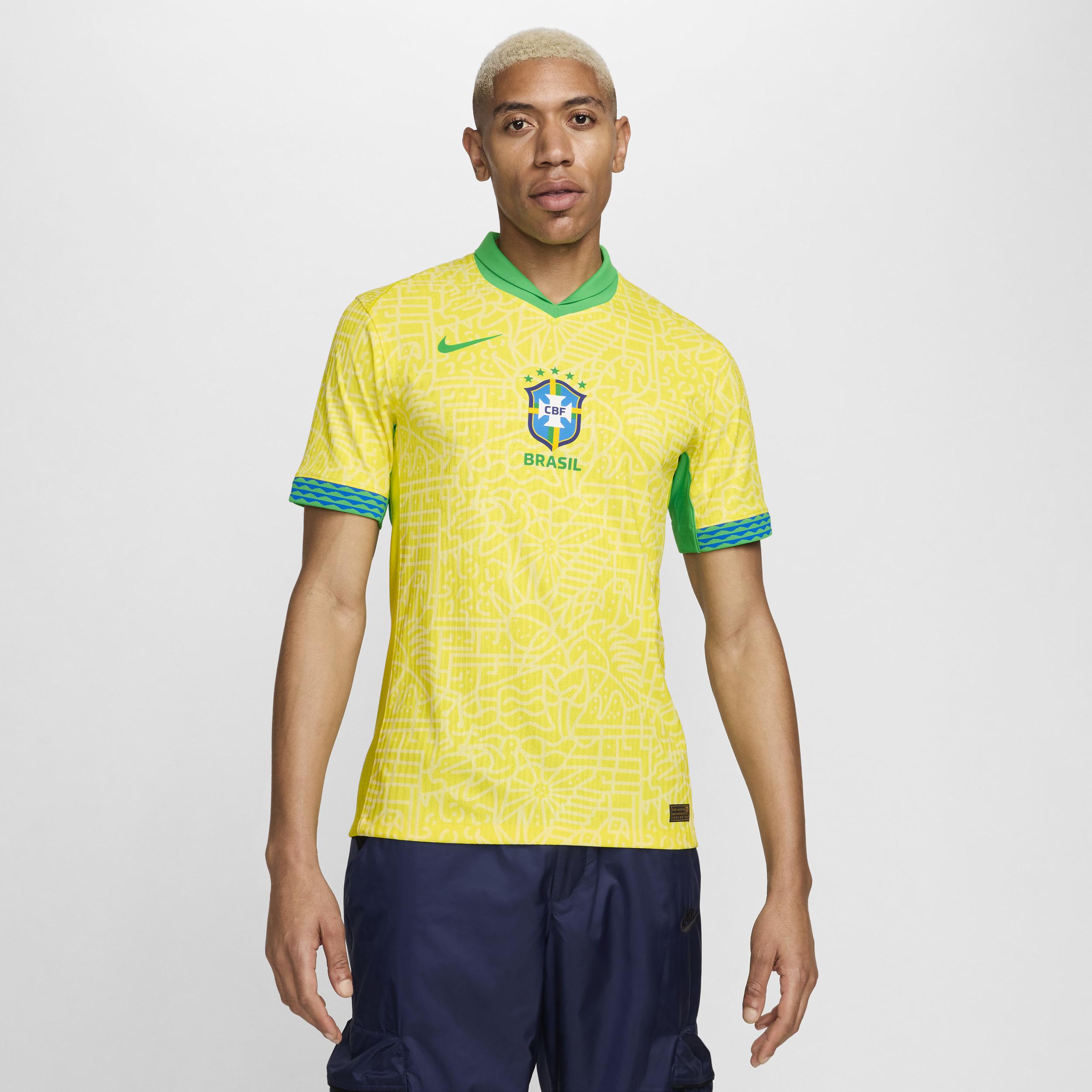 Brazil 2024 Match Home Nike Men's Dri-FIT ADV Soccer Authentic Jersey ...