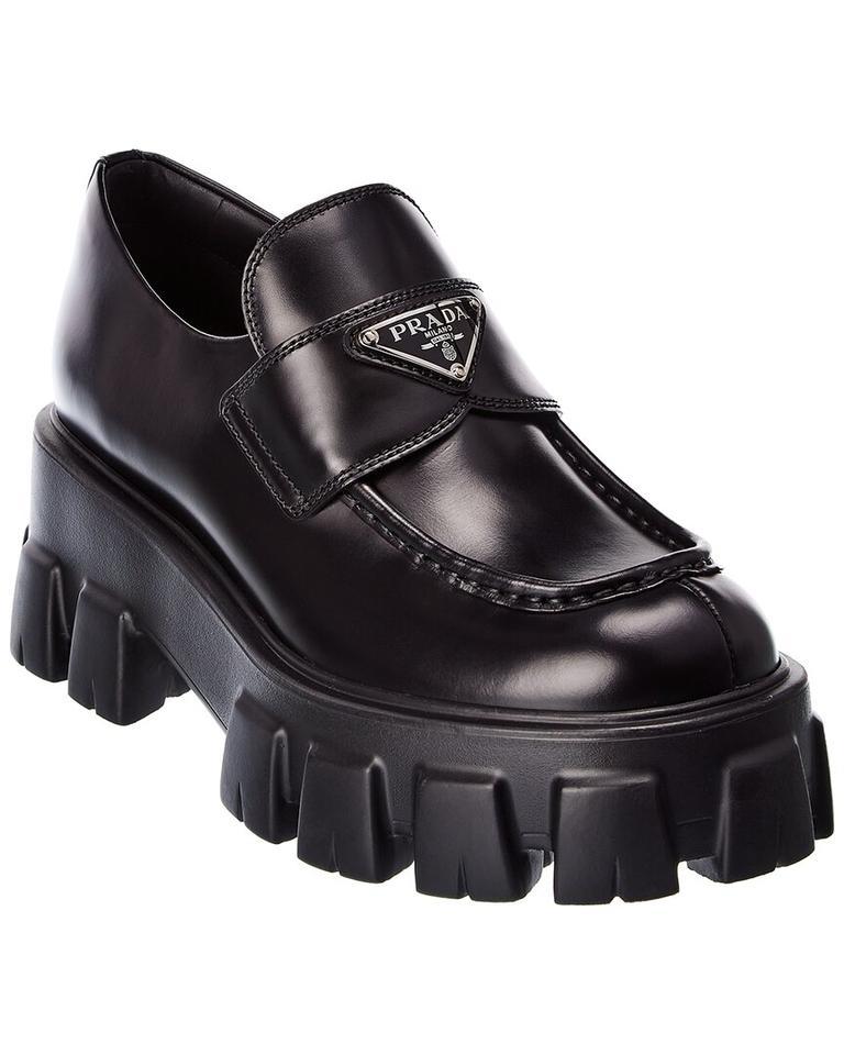 Prada Monolith Leather Loafer 1d649m B4l F0002 055 Platforms by PRADA | jellibeans