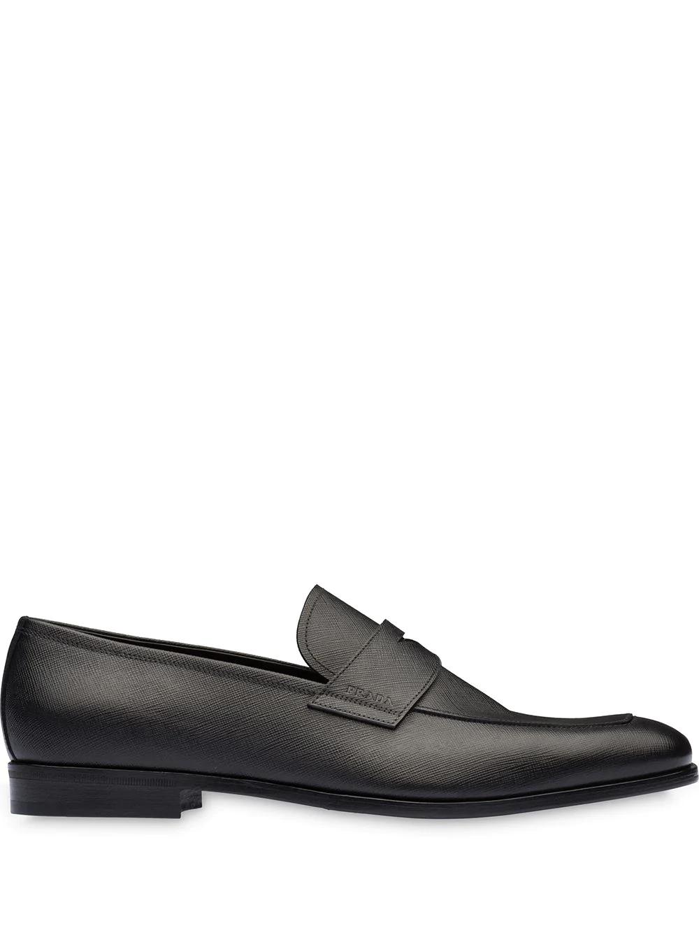 cut-out logo loafers by PRADA | jellibeans