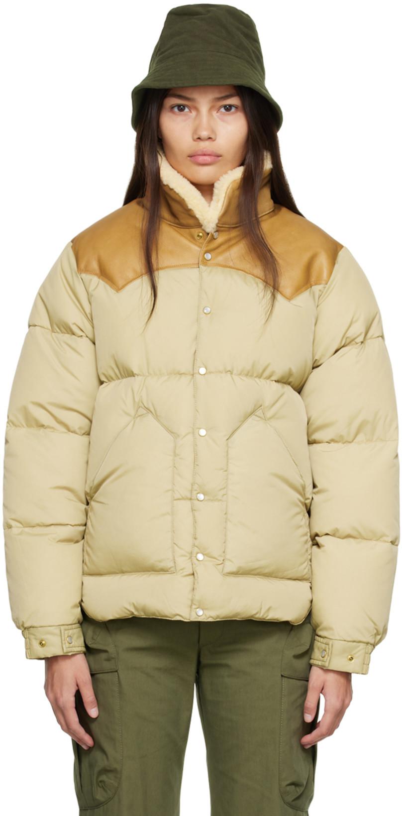 Beige Christy Down Jacket by ROCKY MOUNTAIN FEATHERBED | jellibeans