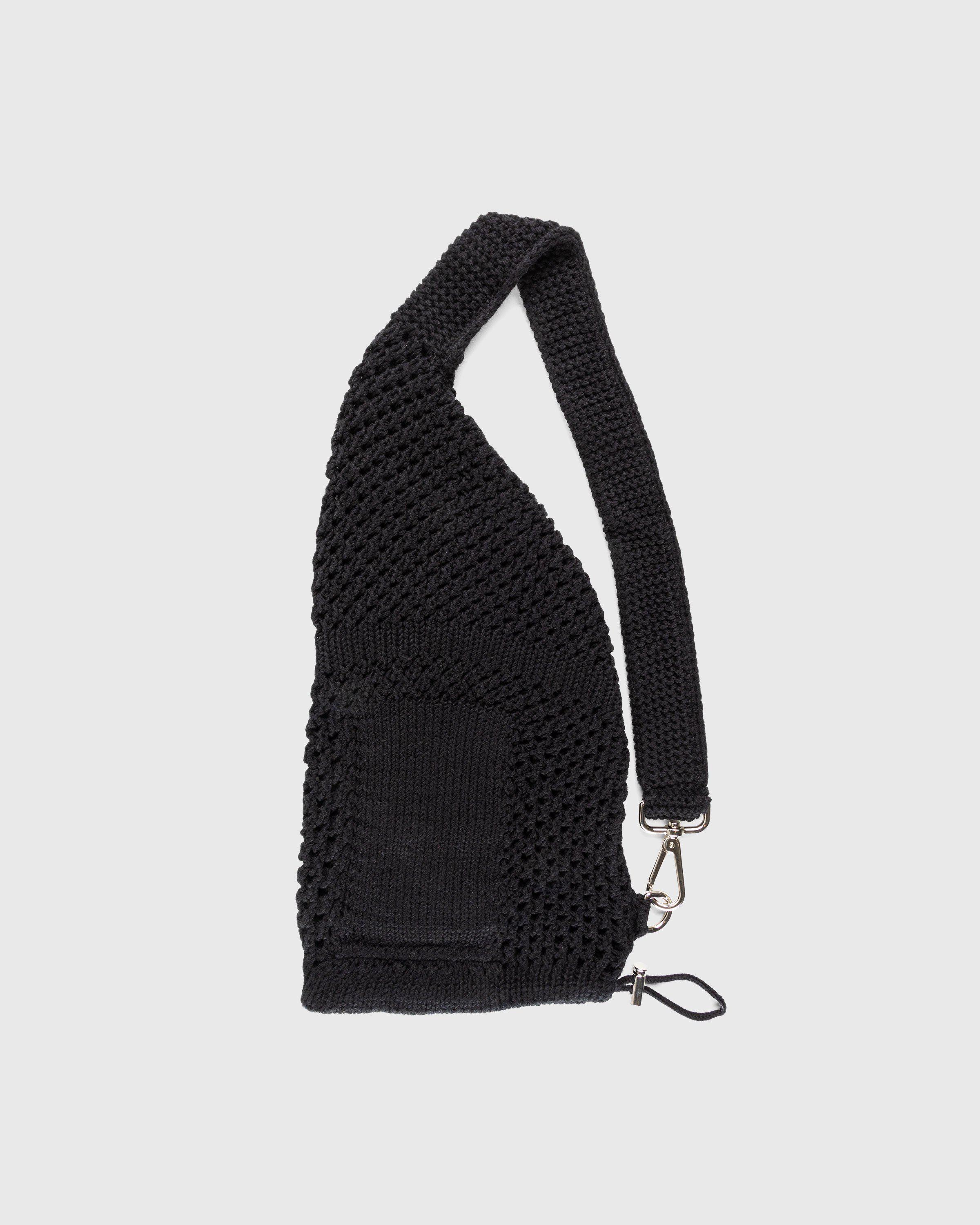 Mesh Stitch Knitted Bag Black by SSU | jellibeans