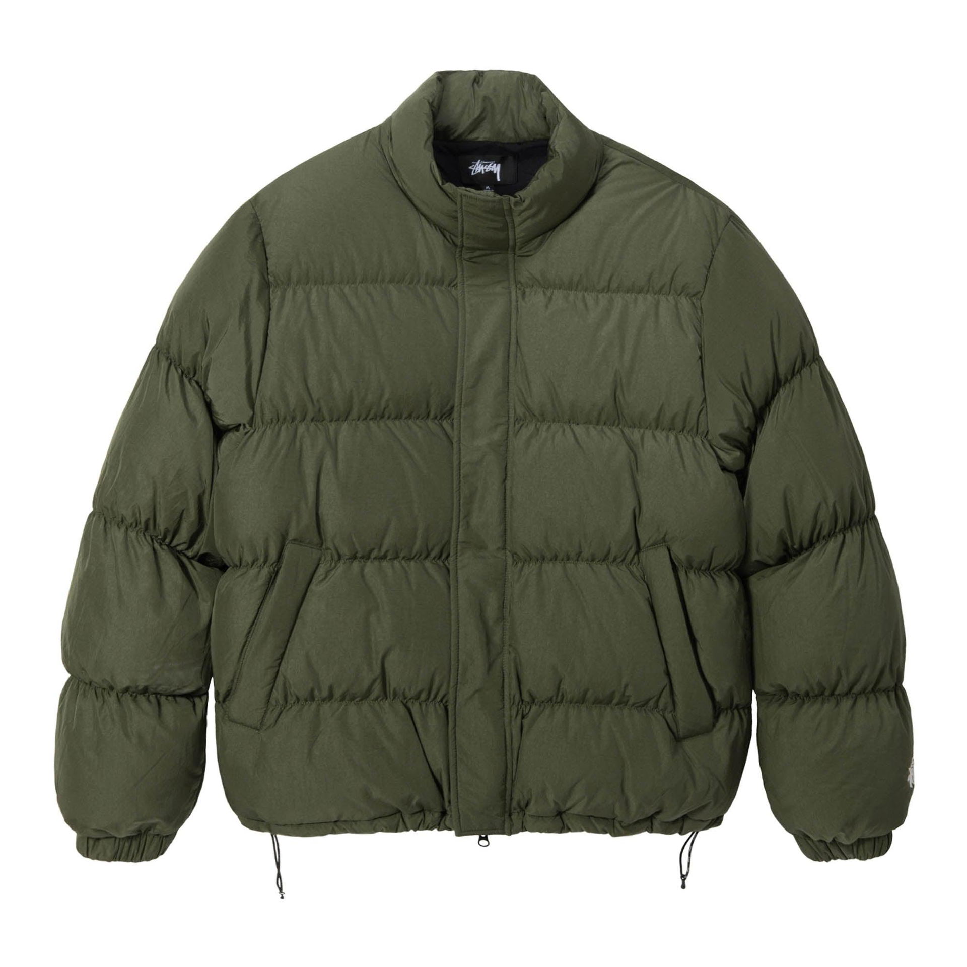 Stüssy Ripstop Down Puffer Jacket (Olive) by STUSSY | jellibeans