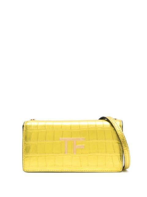 TF croc-embossed shoulder bag by TOM FORD | jellibeans
