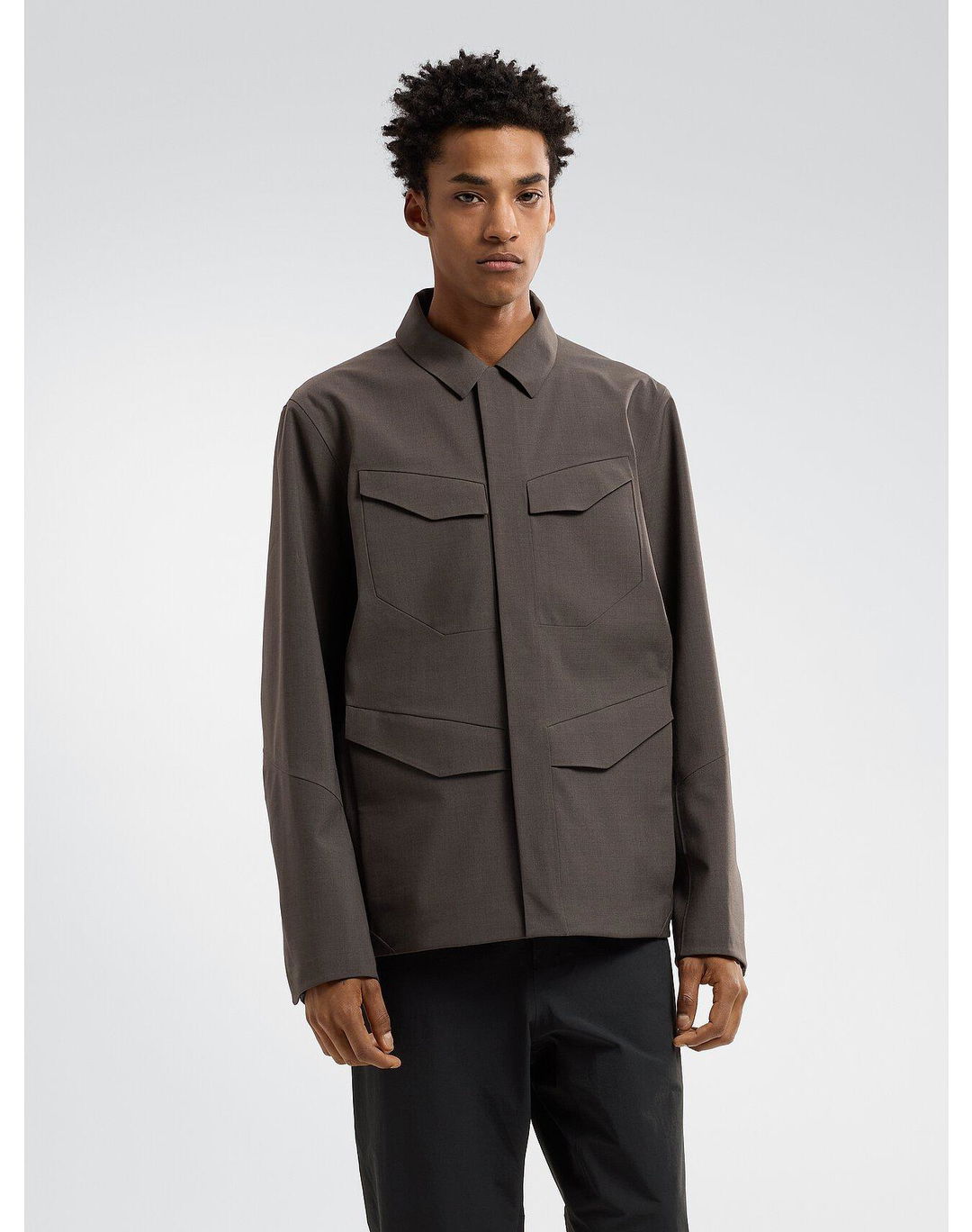 Field Softshell Tech Wool Overshirt Men's by VEILANCE | jellibeans