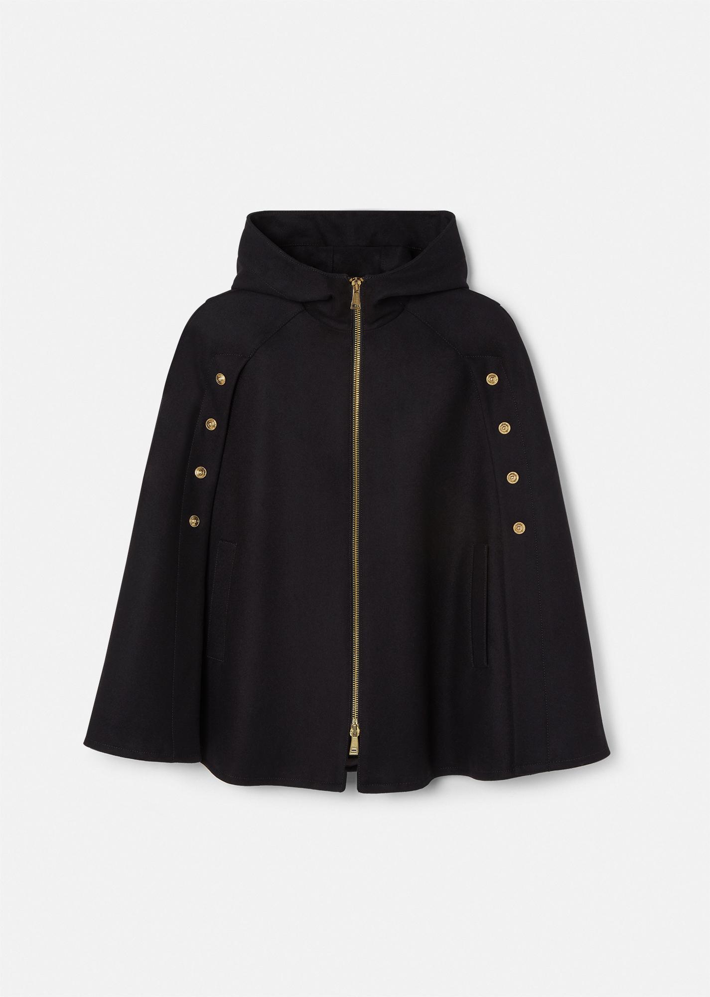 Wool Blend Cape by VERSACE | jellibeans
